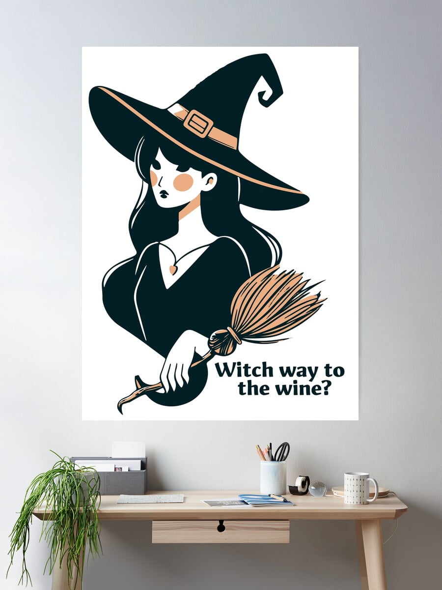 Moody Witch Poster Wall Art, Modern Wall Decor For Living Room Bedroom ...