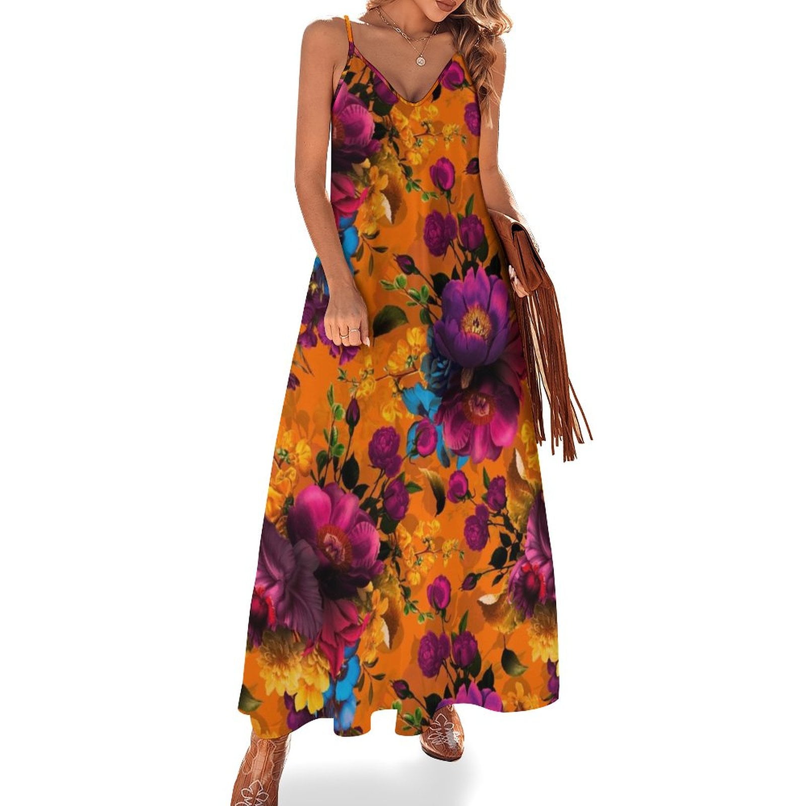 Moody florals - Mystic Night 6 Sleeveless Dress dresses ladies summer ...