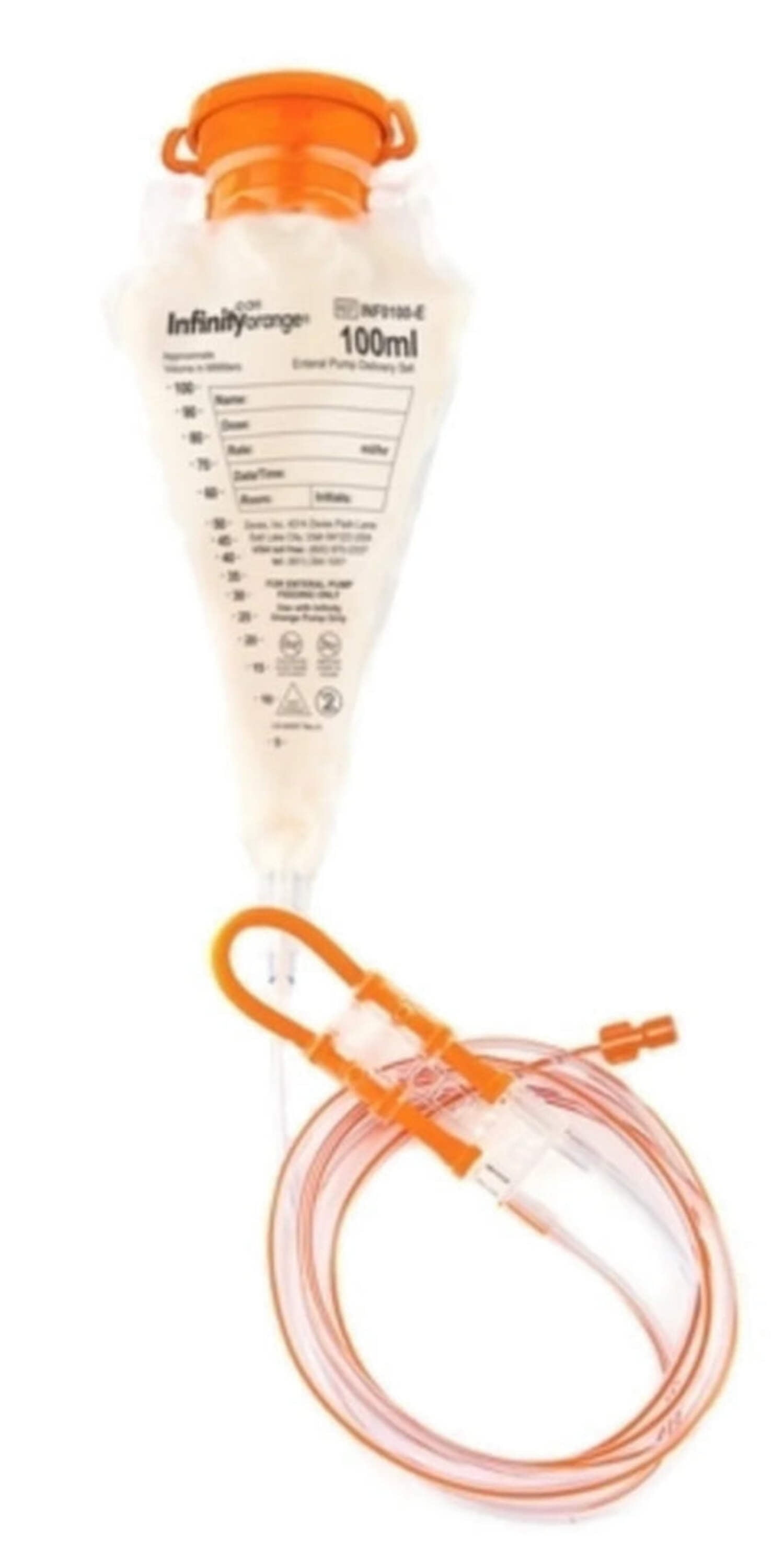 Moog Infinity Orange Enteral Feeding Pump Bag Set, 100 ML - Walmart.com