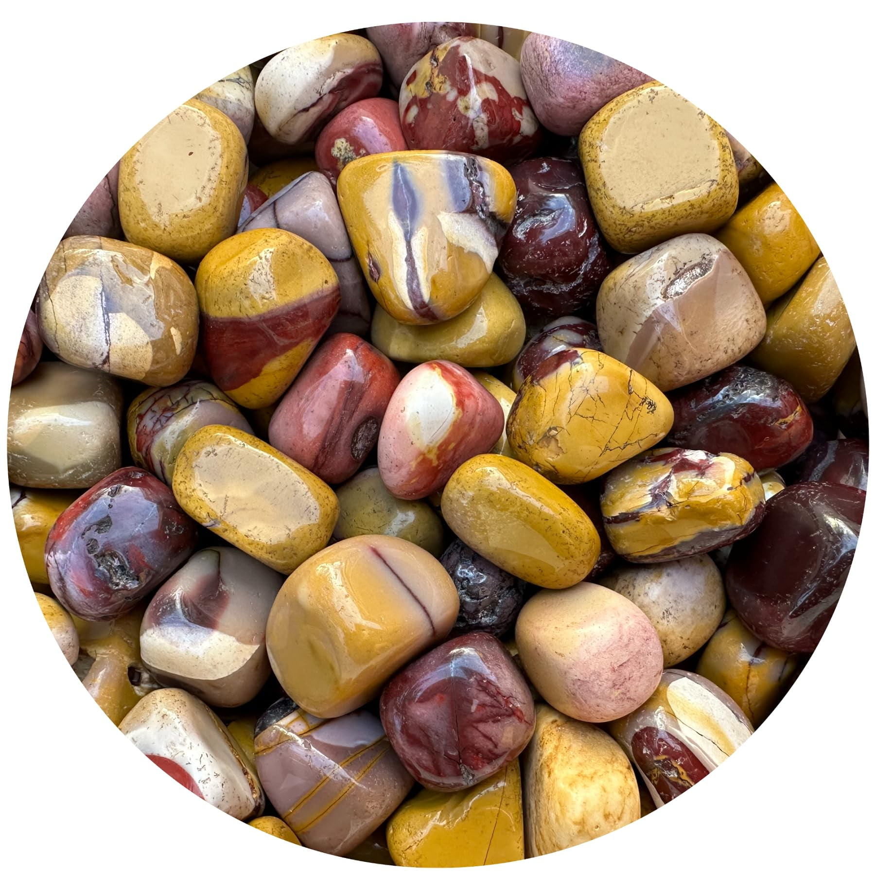 Mookaite Tumbled Stones, Polished Mookaite Gemstone, Mookaite Healing ...