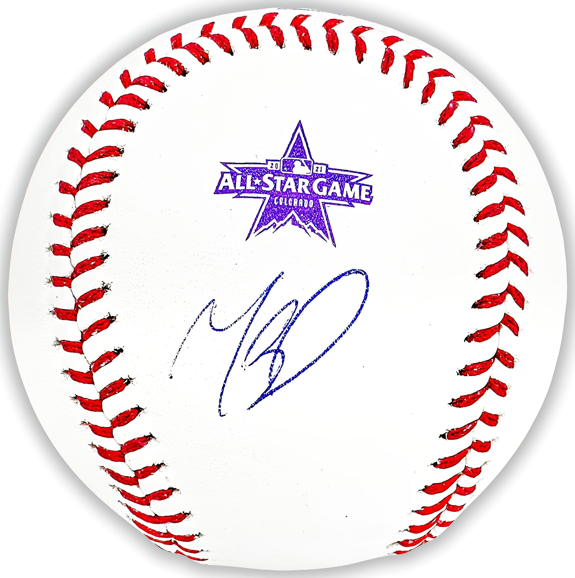 Mookie Betts Autographed Official 2021 All Star Game Logo MLB Game ...