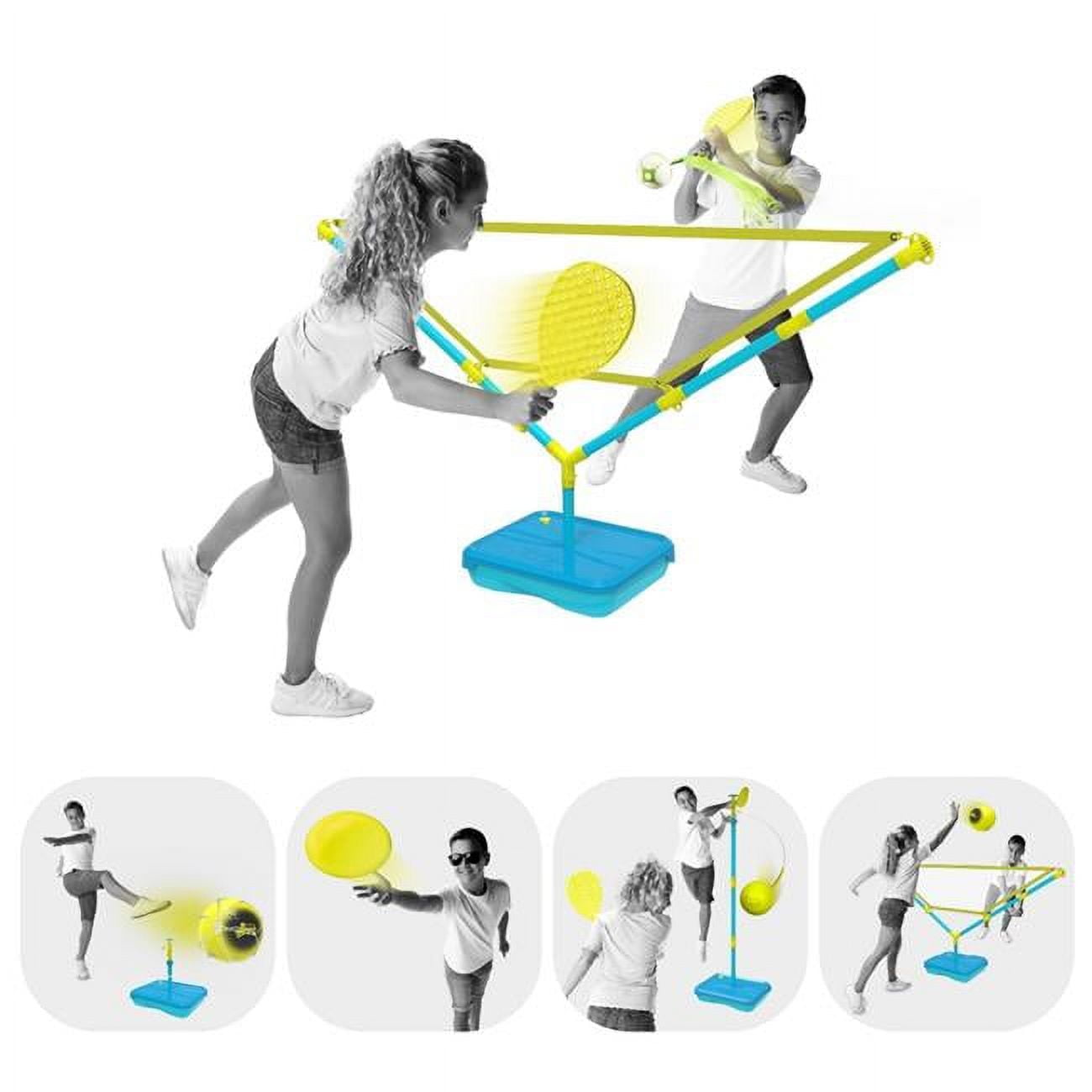 Mookie MK7293 Swingball 5-in-1 Outdoor Game Set, Blue & Yellow ...