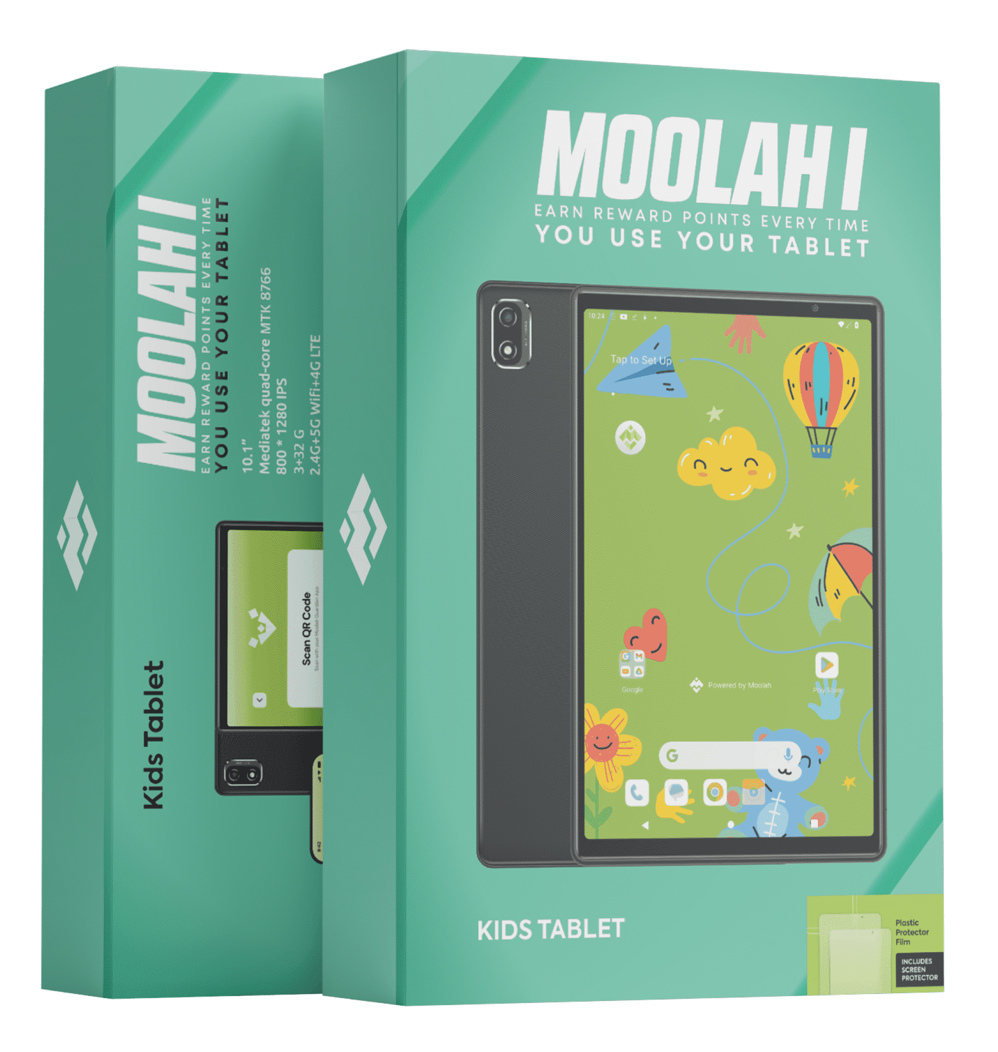 Moolah Wireless M1 Kids 10.1" Tablet, Android 13 + Moolah OS - Walmart.com