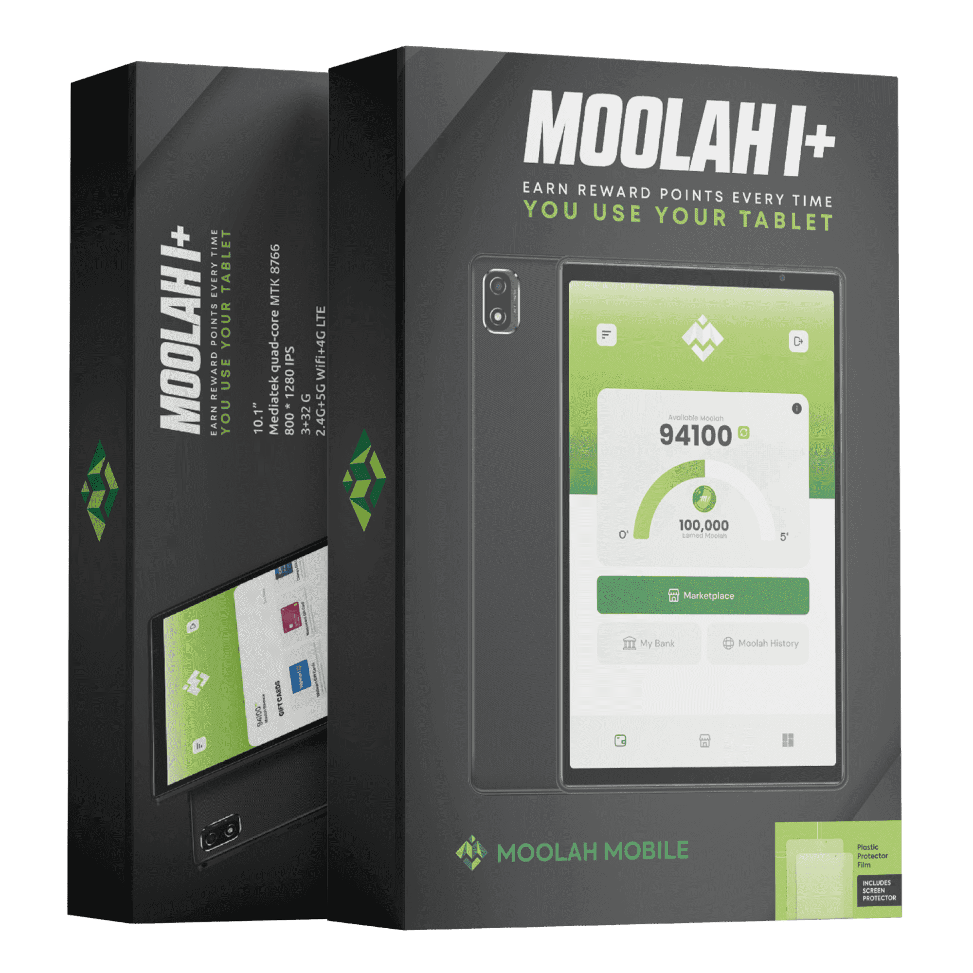 Moolah Wireless M1 Plus 10.1" Tablet, Android 13 + Moolah OS - Walmart.com
