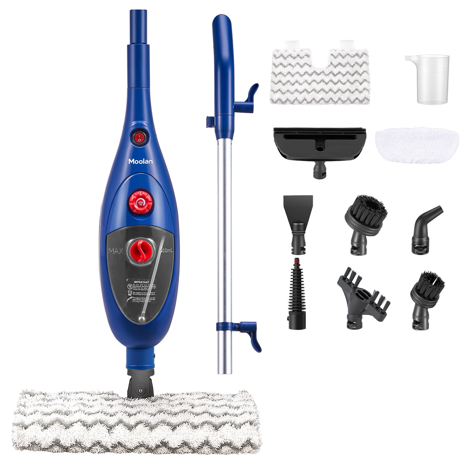 Moolan 10-in-1 Steam Mop, Floor Steamer with Detachable Handheld Steam Cleaner - Walmart.com