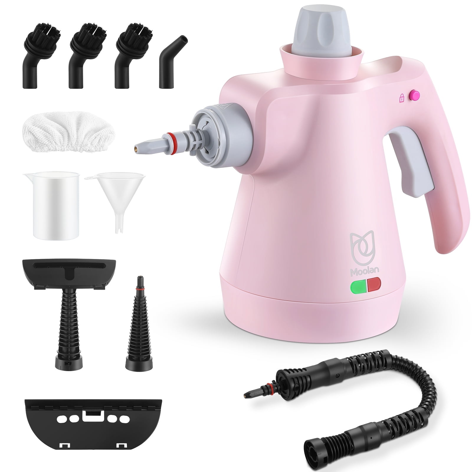 Handheld Steam Cleaner, 12 in 1 Steamer Cleaning& Safety Lock, Multi ...