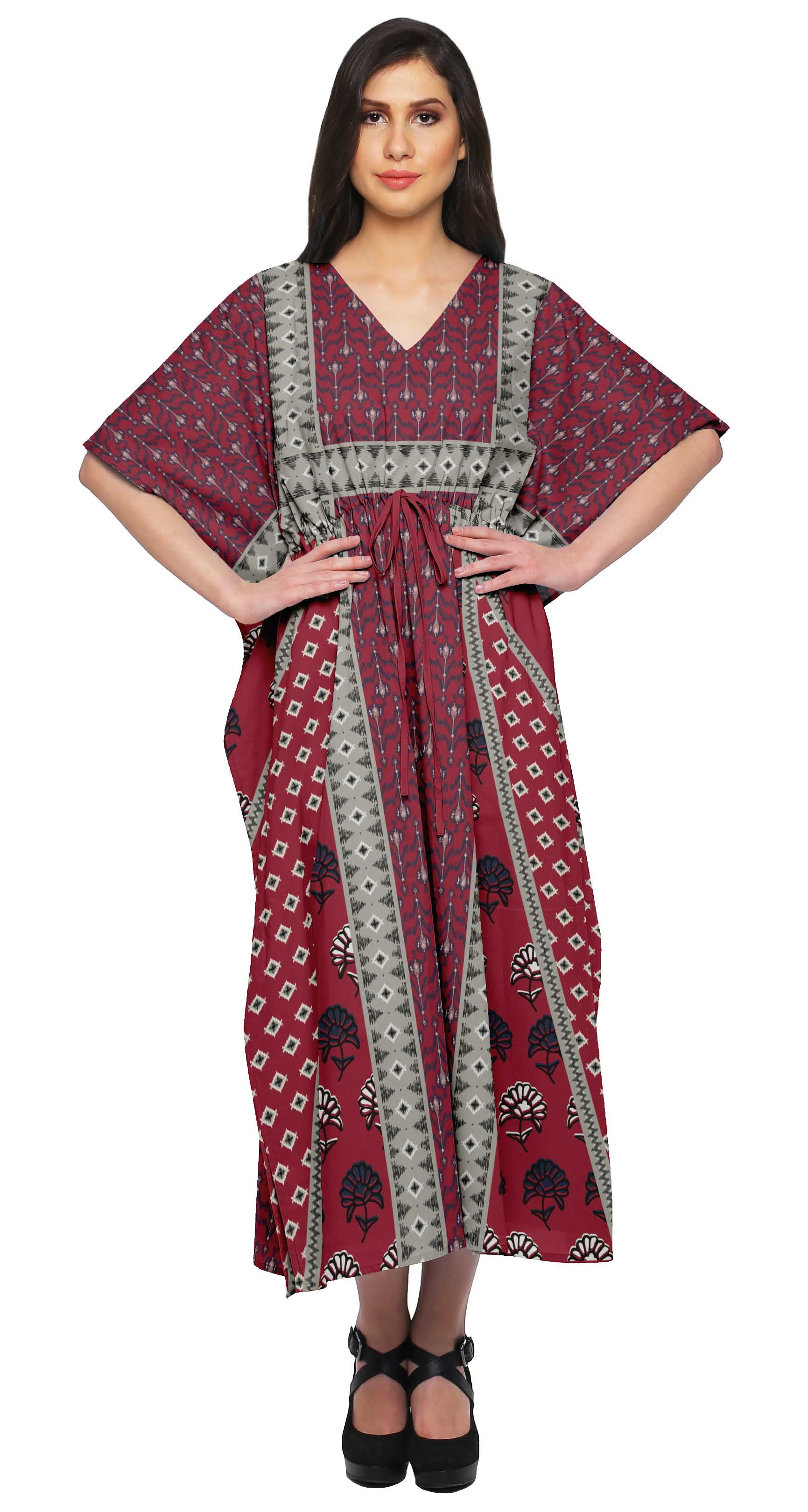 Moomaya Beach Kaftan Bikini Cover Up WoMen's Long Maxi Caftan Dresses ...