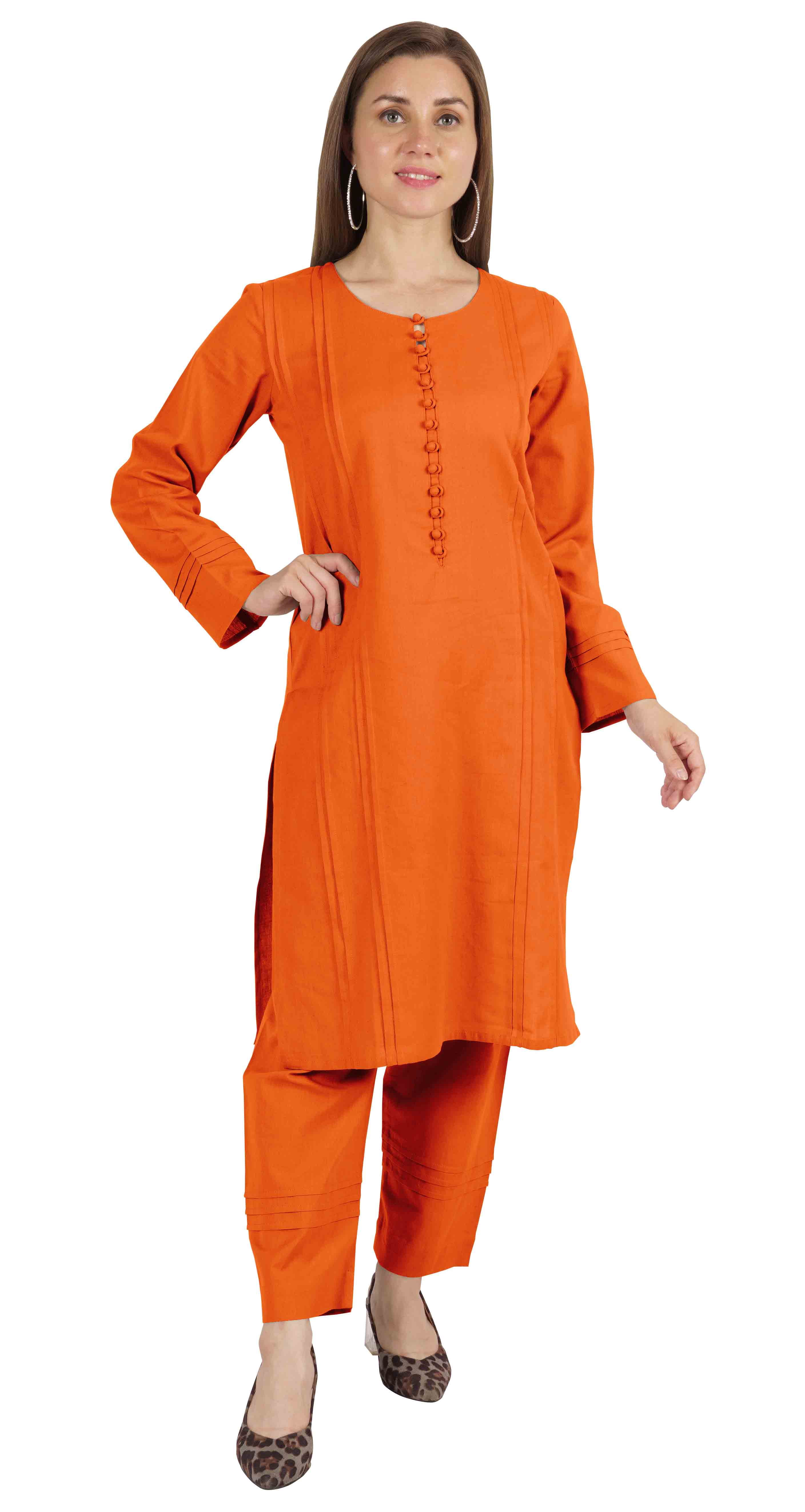 Moomaya Solid Kurta Pajama Set For Women Ethnic Set Full Sleeve Indian ...