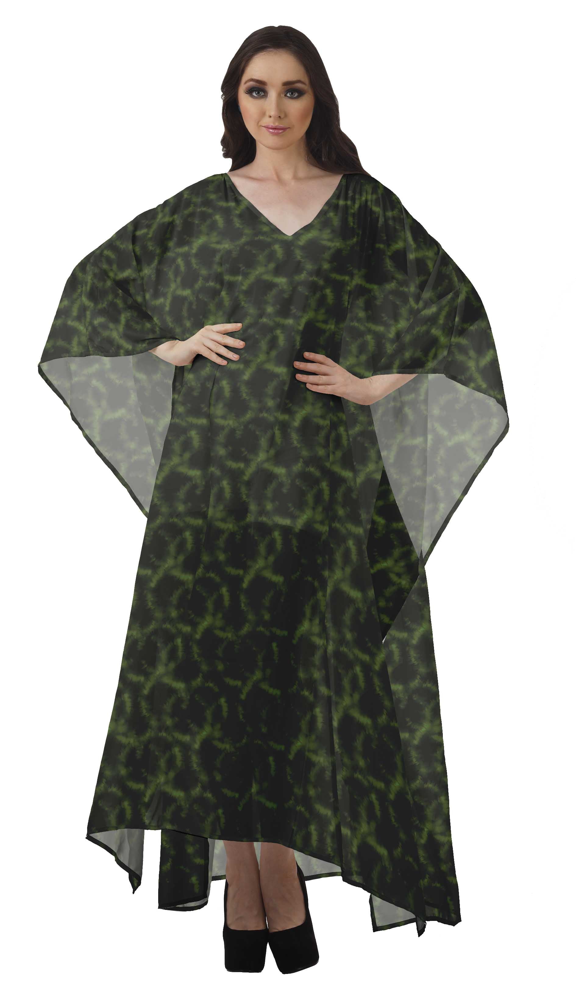 Moomaya Women's Swimsuit Cover up Caftan Swimwear Sheer Turkish Kaftans ...