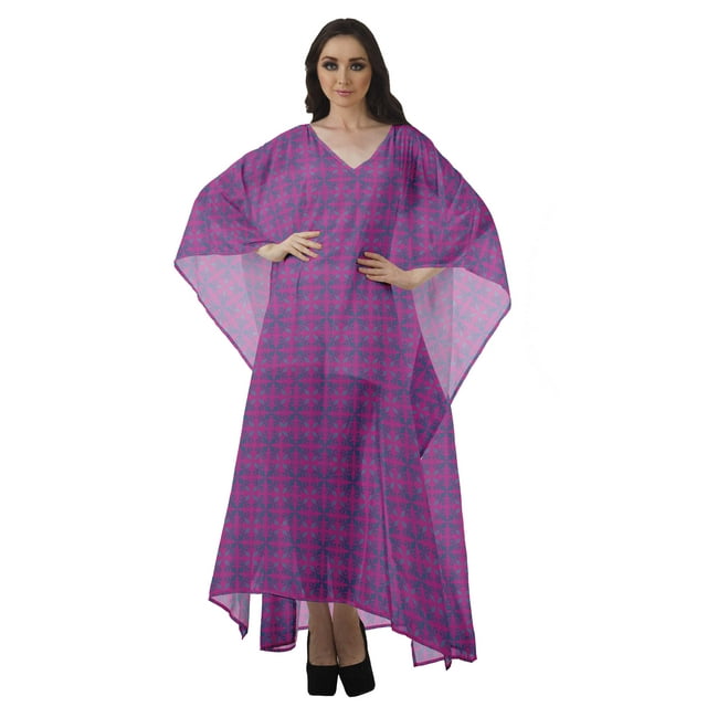 Moomaya Women's Swimsuit Cover up Caftan Swimwear Sheer Turkish Kaftans ...