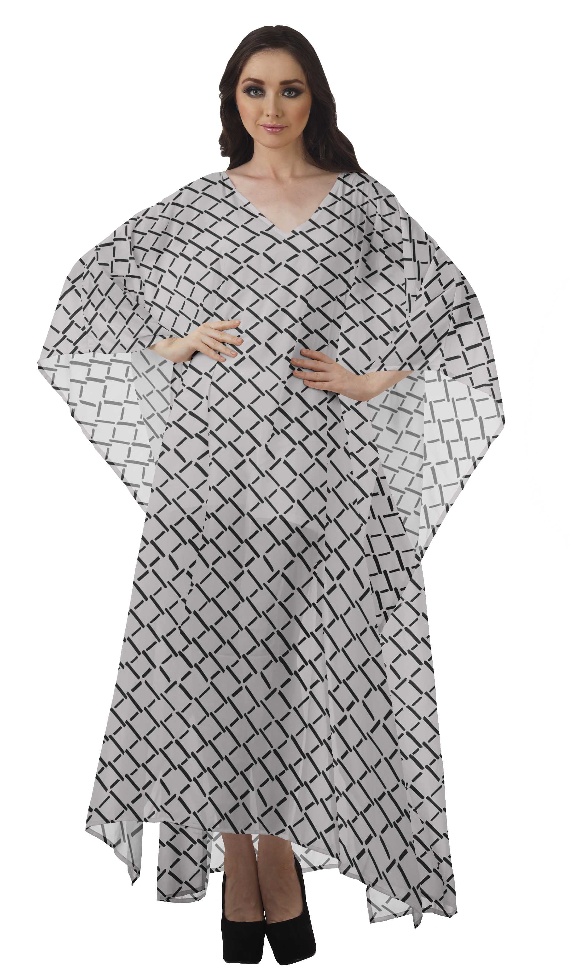 Moomaya Women's Swimsuit Cover up Caftan Swimwear Sheer Turkish Kaftans ...