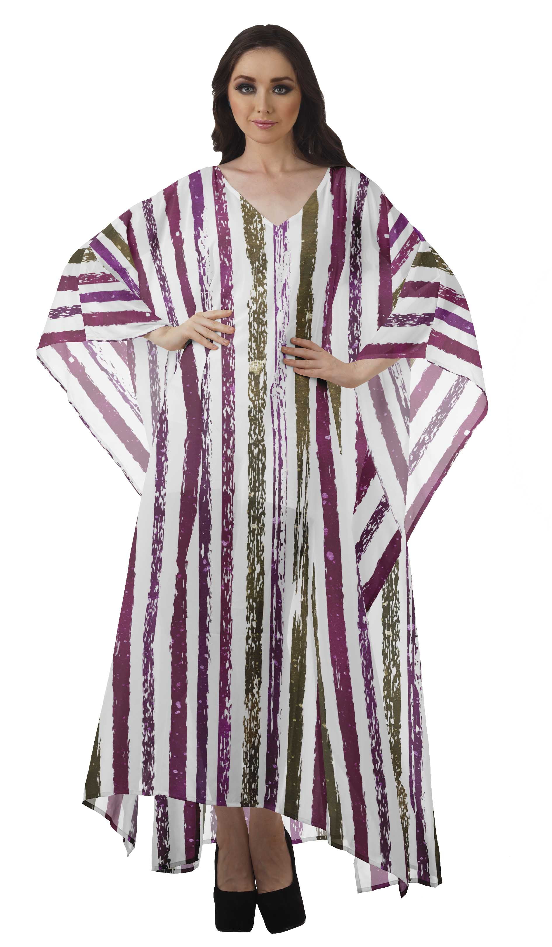 Moomaya Women's Swimsuit Cover up Caftan Swimwear Sheer Turkish Kaftans ...