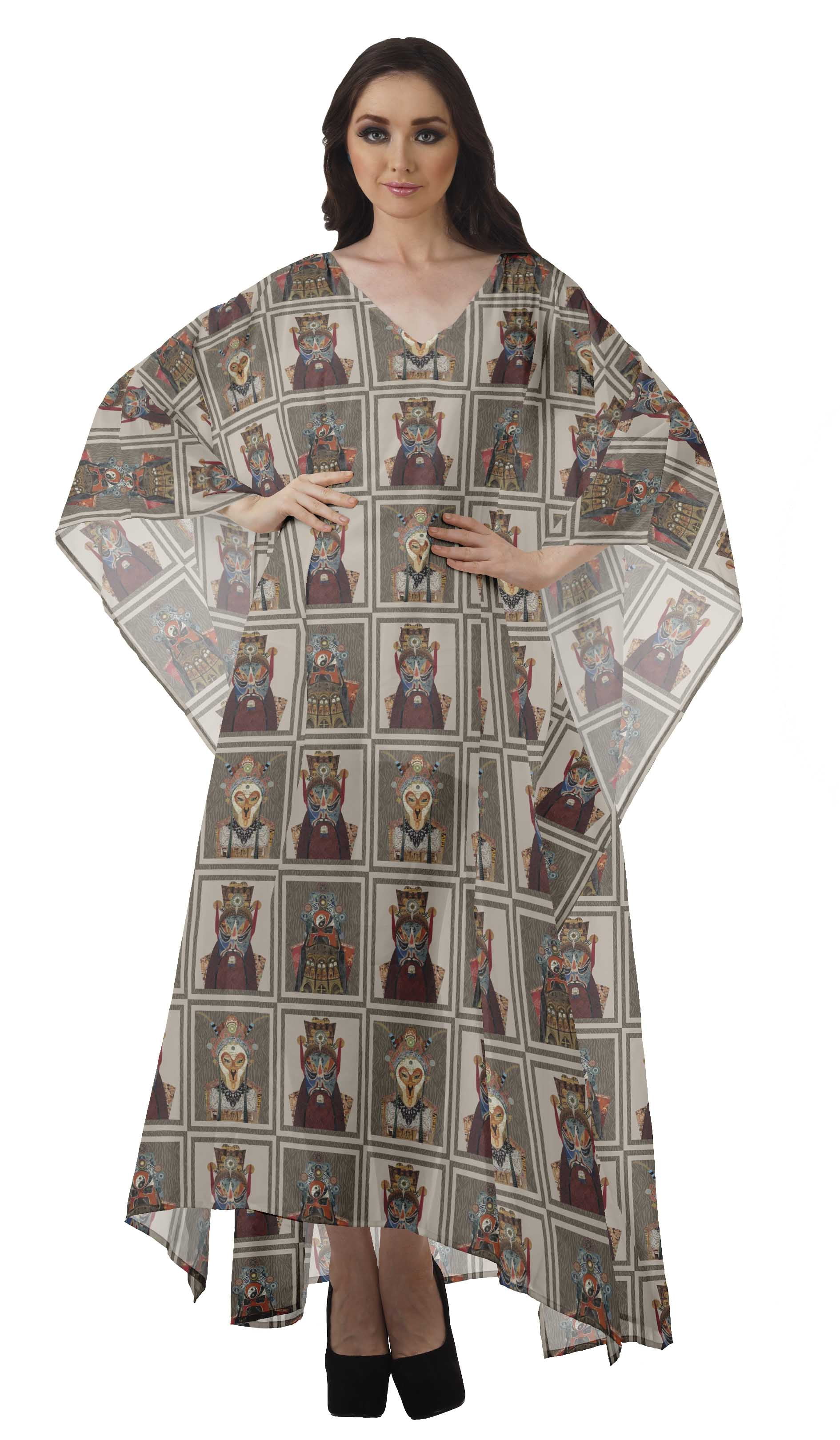 Moomaya Women's Swimsuit Cover up Caftan Swimwear Sheer Turkish Kaftans ...