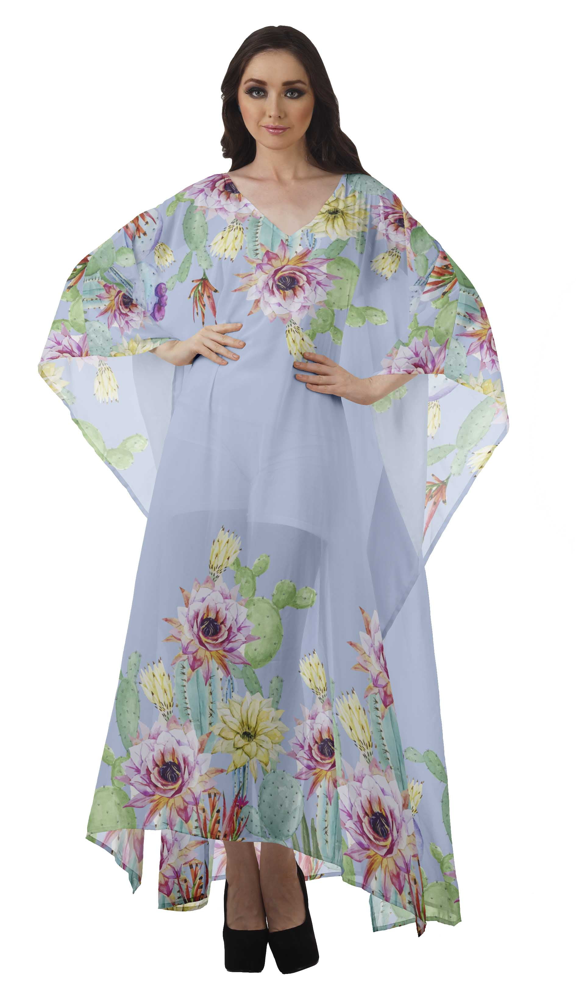 Moomaya Women's Swimsuit Cover up Caftan Swimwear Sheer Turkish Kaftans ...