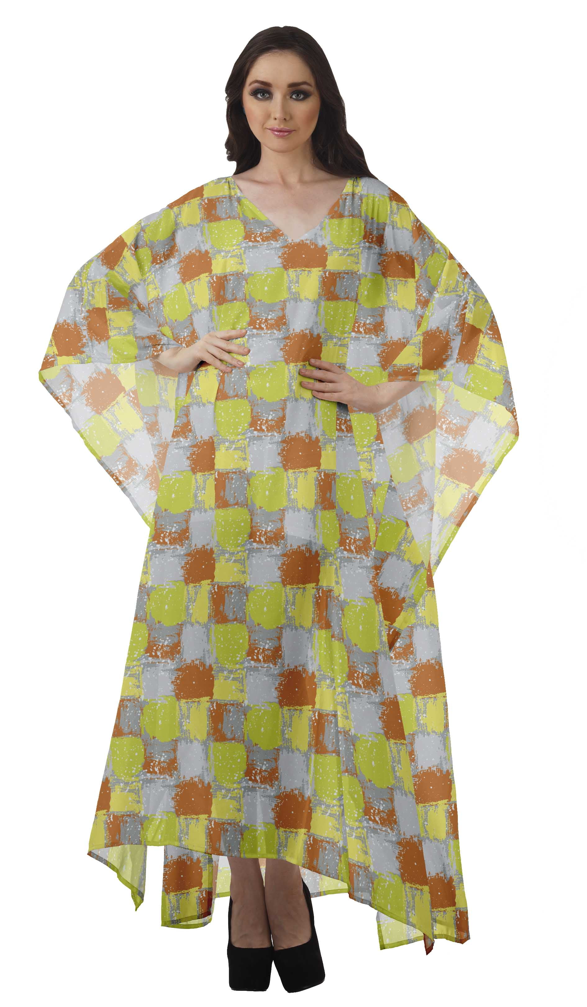 Moomaya Women's Swimsuit Cover up Caftan Swimwear Sheer Turkish Kaftans ...