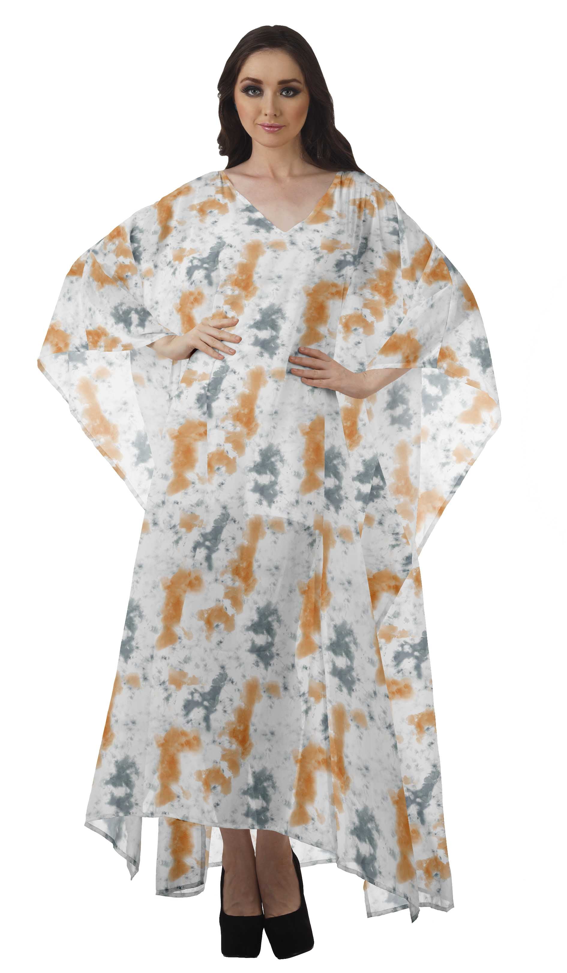 Moomaya Women's Swimsuit Cover up Caftan Swimwear Sheer Turkish Kaftans ...