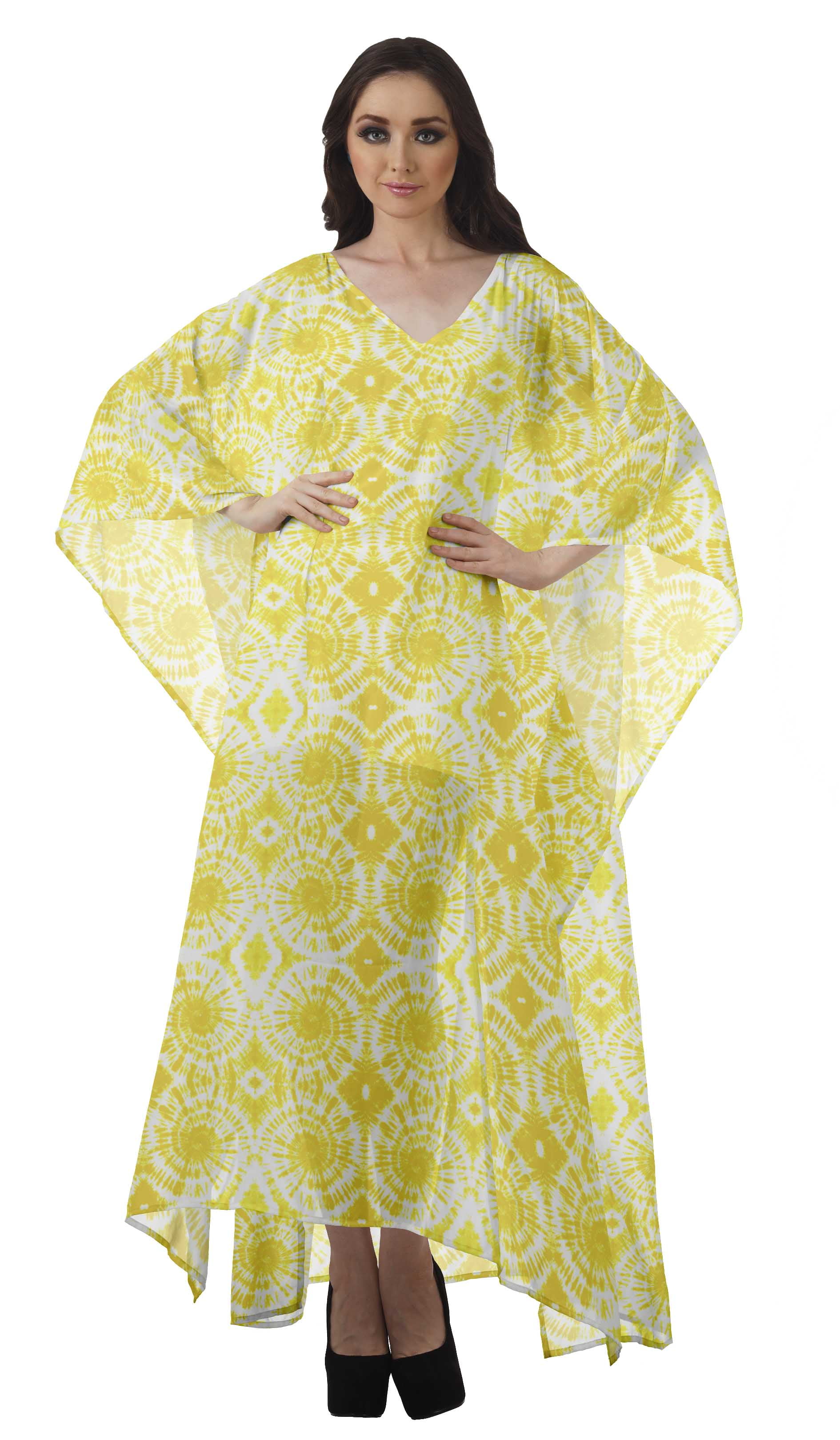 Moomaya Women's Swimsuit Cover up Caftan Swimwear Sheer Turkish Kaftans ...