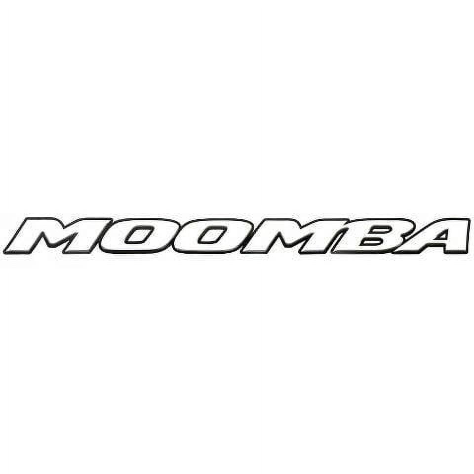 Moomba Boat Brand Decal 107143 | 70 x 5 3/4 Inch White Black Sticker ...
