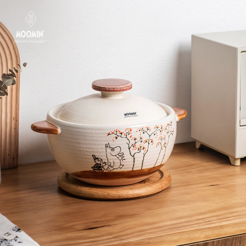 Moomin Official Hand-Painted Japanese Clay Pot – Thick-Walled Ceramic ...