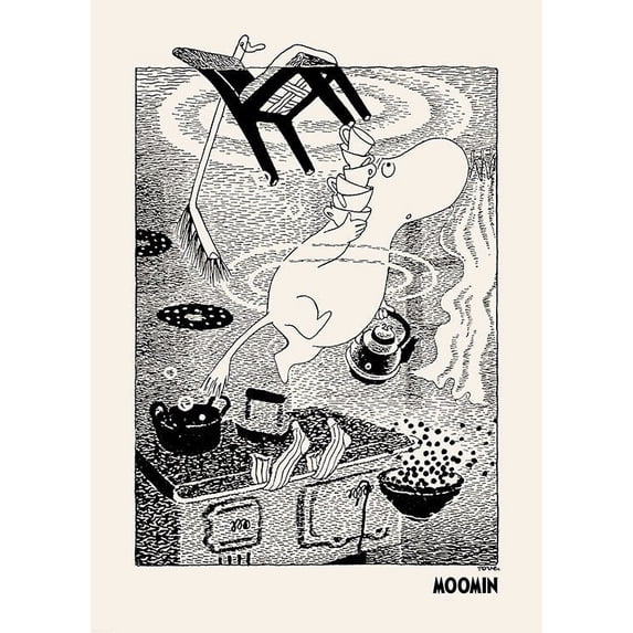 Moomin - The Dream Print Wall Art, Modern Wall Decor For Living Room ...