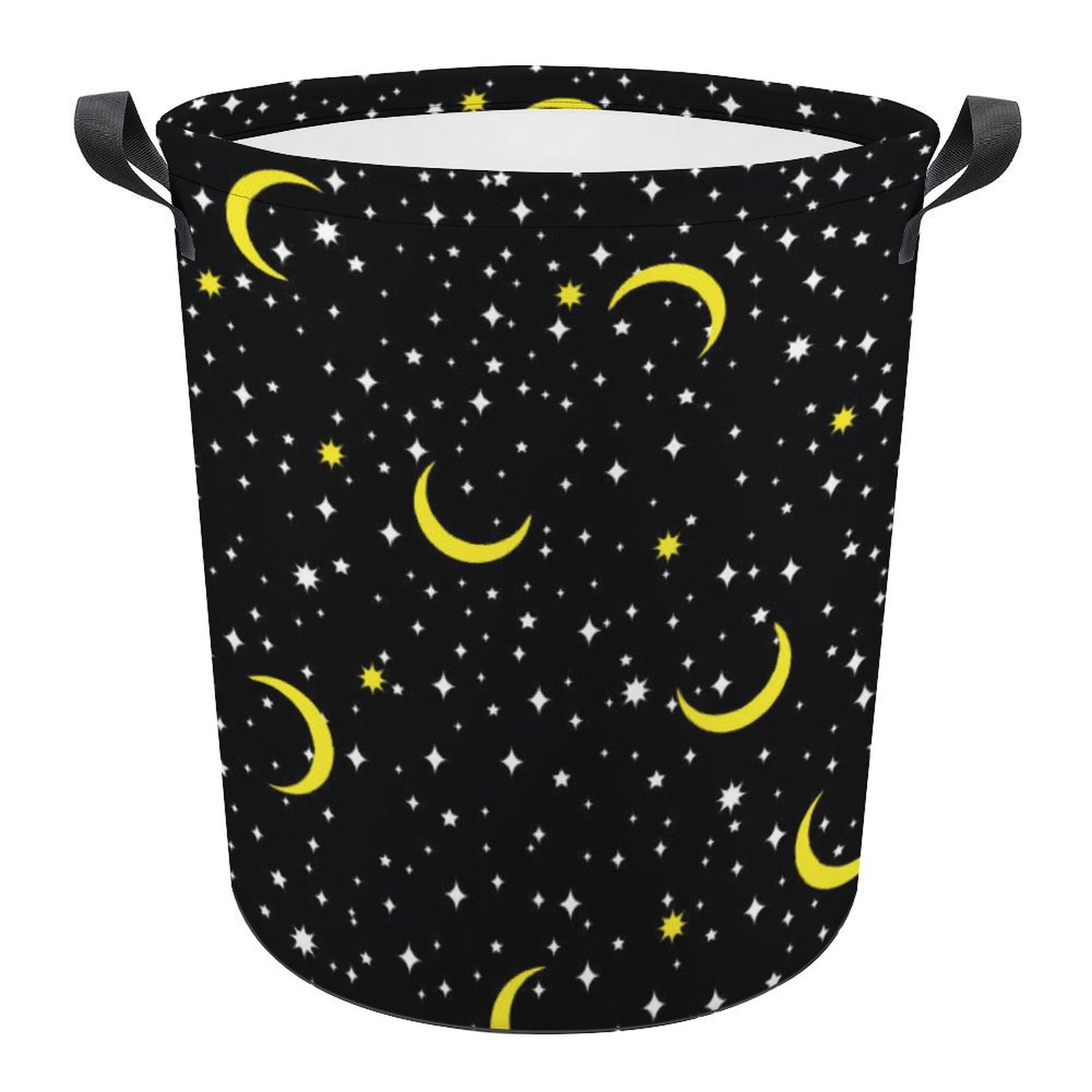 Moon And Star Print Laundry Basket Storage Basket Controller Clothes ...
