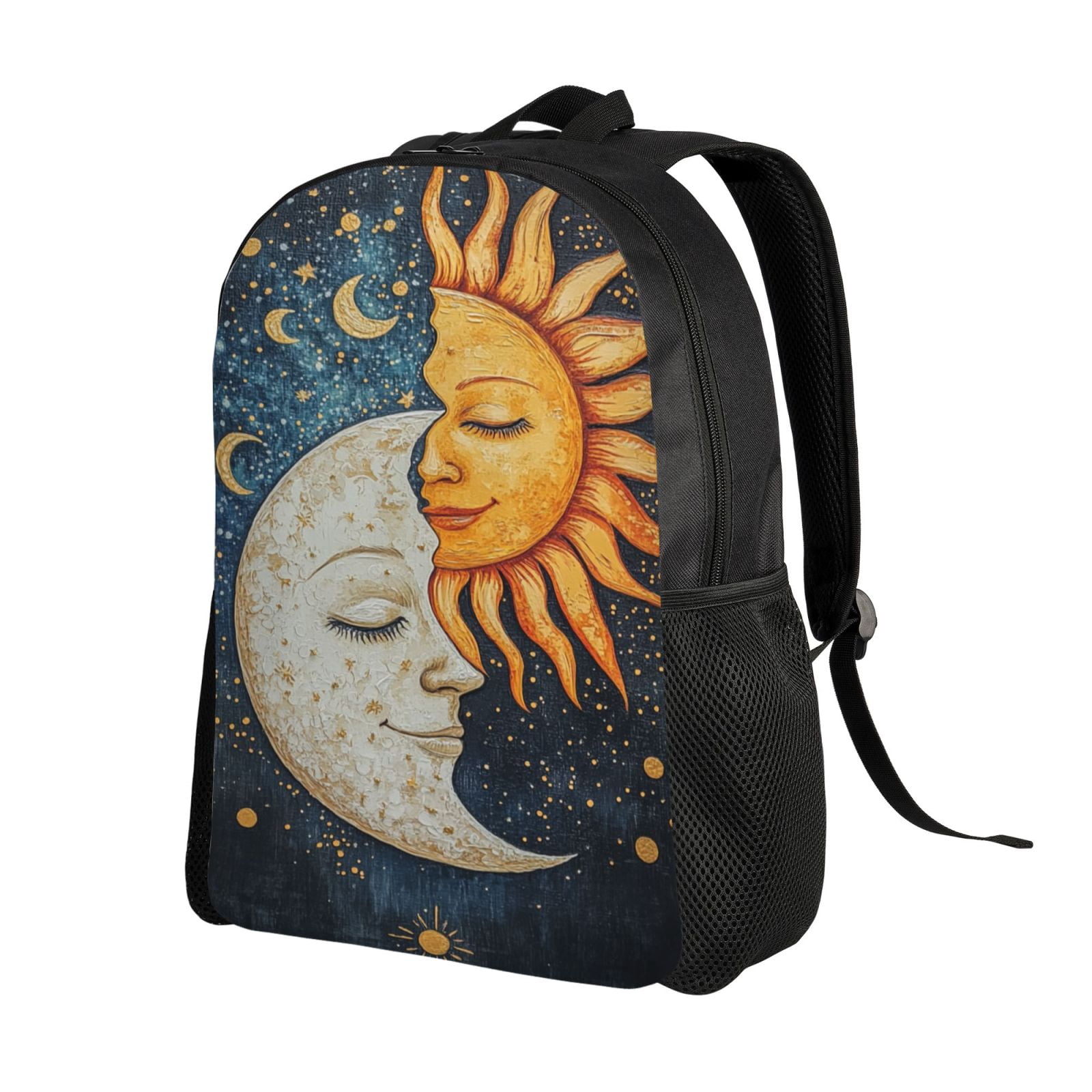 Moon And Sun Backpack Double Shoulder Backpack Durable, Spacious ...