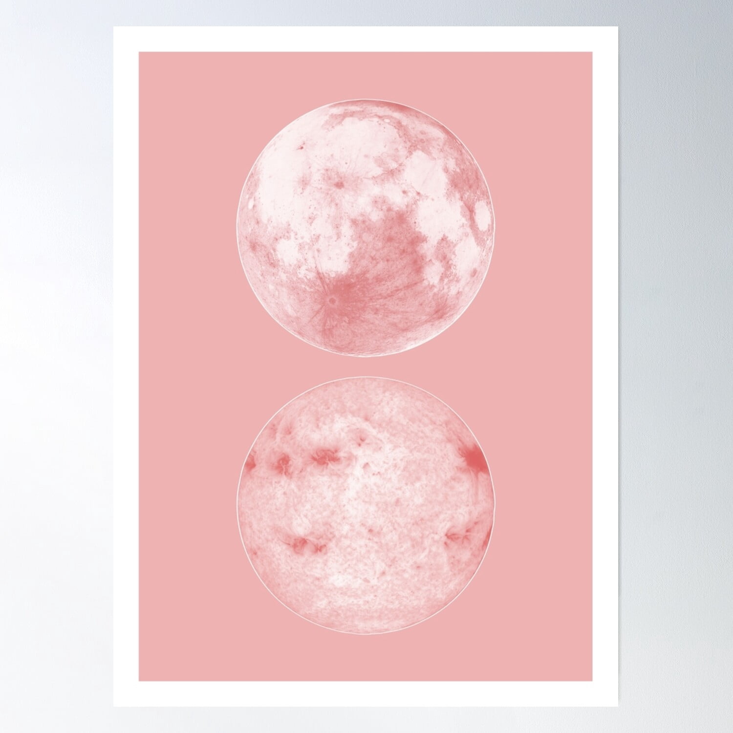 Moon And Sun Poster Wall Art, Modern Wall Decor, 8x12 UNFRAMED ...