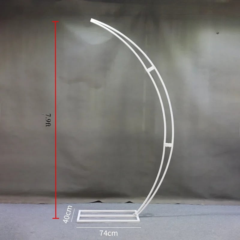 Moon Arch Stand, Metal Curved Backdrop Frame for Wedding, Party, Event ...