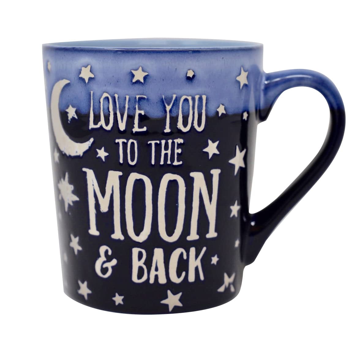Boston Warehouse Love You to The Moon and Back Mug, 20 Ounce, Blue ...