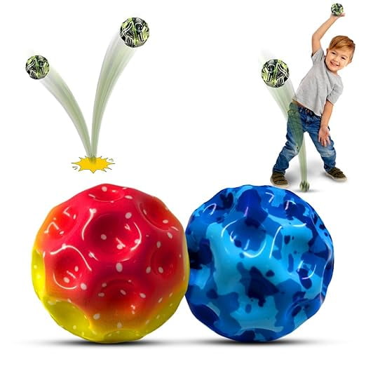 Moon Ball High Bouncing Ball with for Kids Adults Pets Easy Grip Sports ...