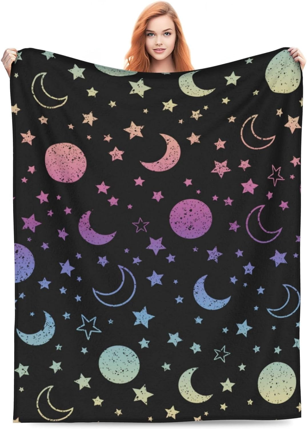 Moon Blanket for Kids Adults Moon Blanket Gifts 60" X 50" Flannel ...