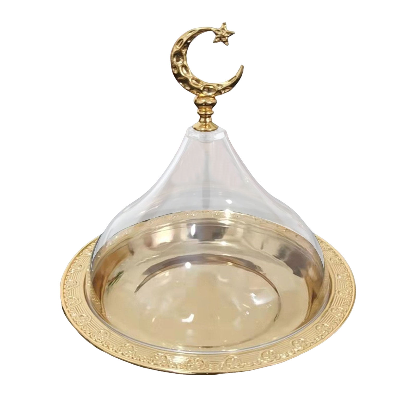Moon Cake Holder - Covered Cake Plate with Acrylic Stand, Retro ...