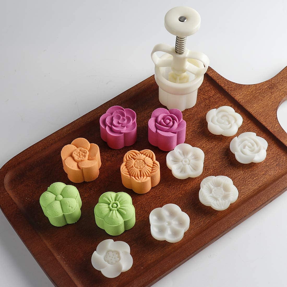 Moon Cake Mold Chinese Mid-Autumn Festival Cookie Stamp Set, Thickness ...