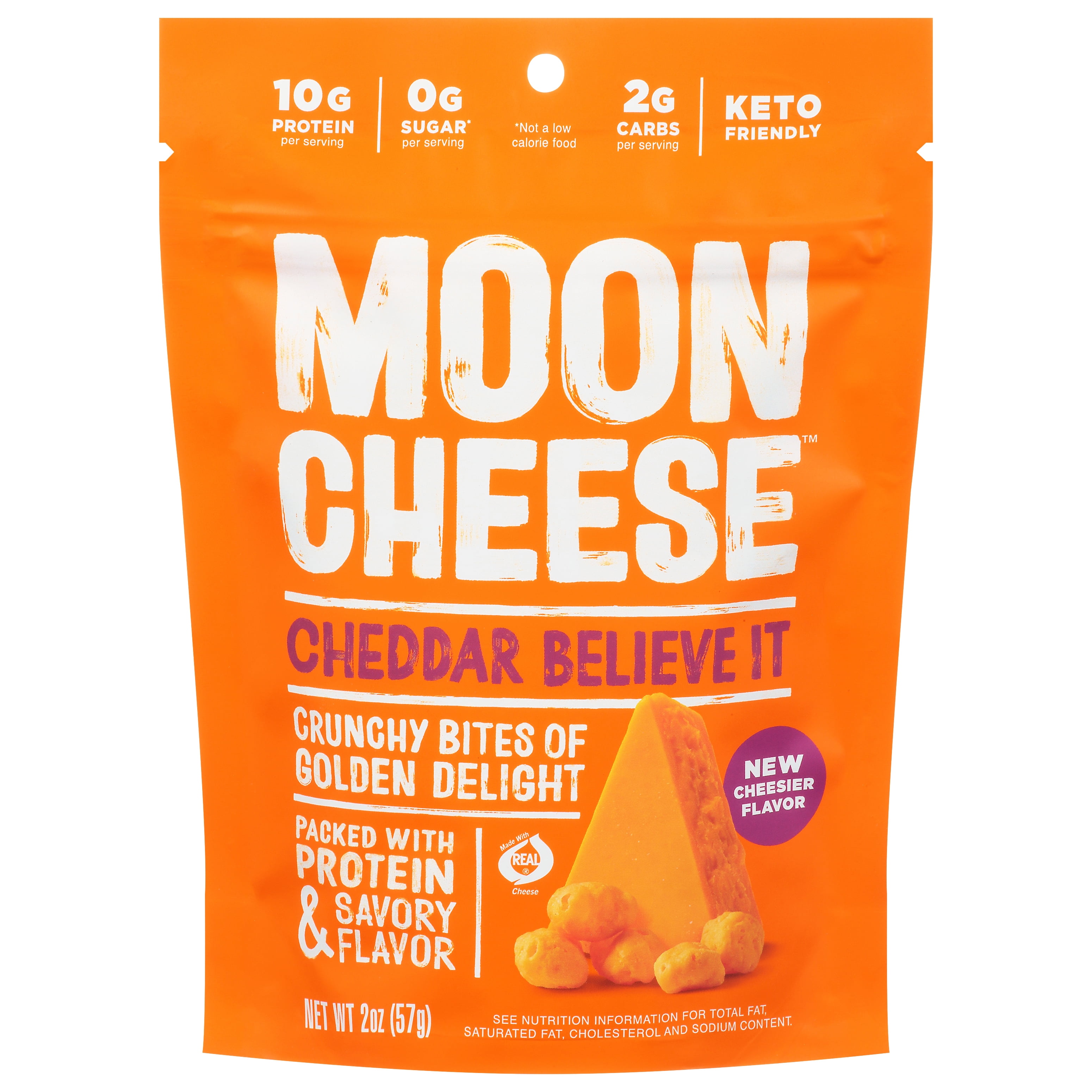Moon Cheese Cheddar Cheese Snack 2 oz (Pack of 12) - Walmart.com