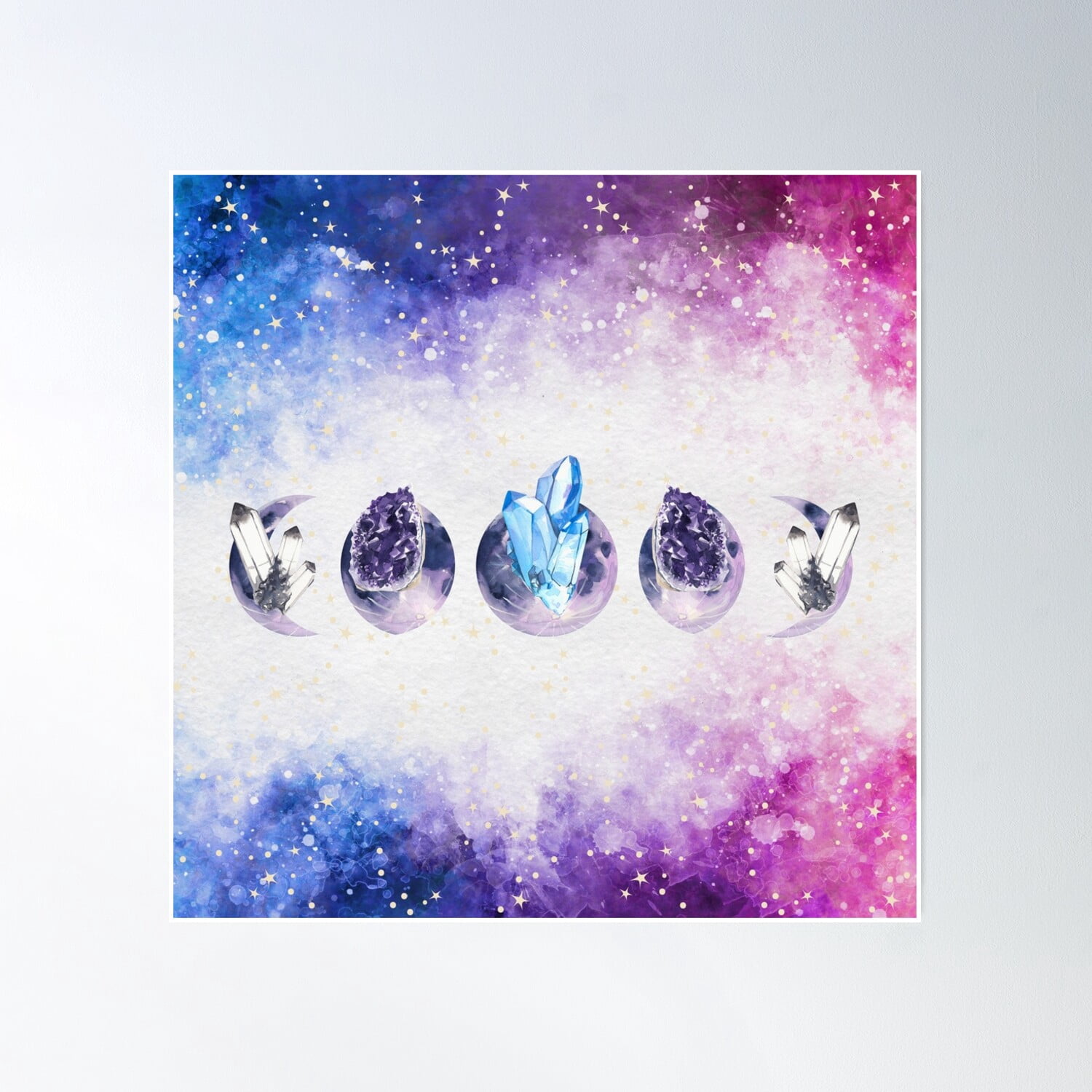 Moon Child Poster Wall Art, Modern Wall Decor, 16x16 UNFRAMED - Walmart.com