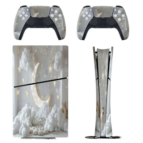 Moon Clouds PS5/PS5 Pro/PS5 Slim Digital Disc Skin Sticker For Console ...