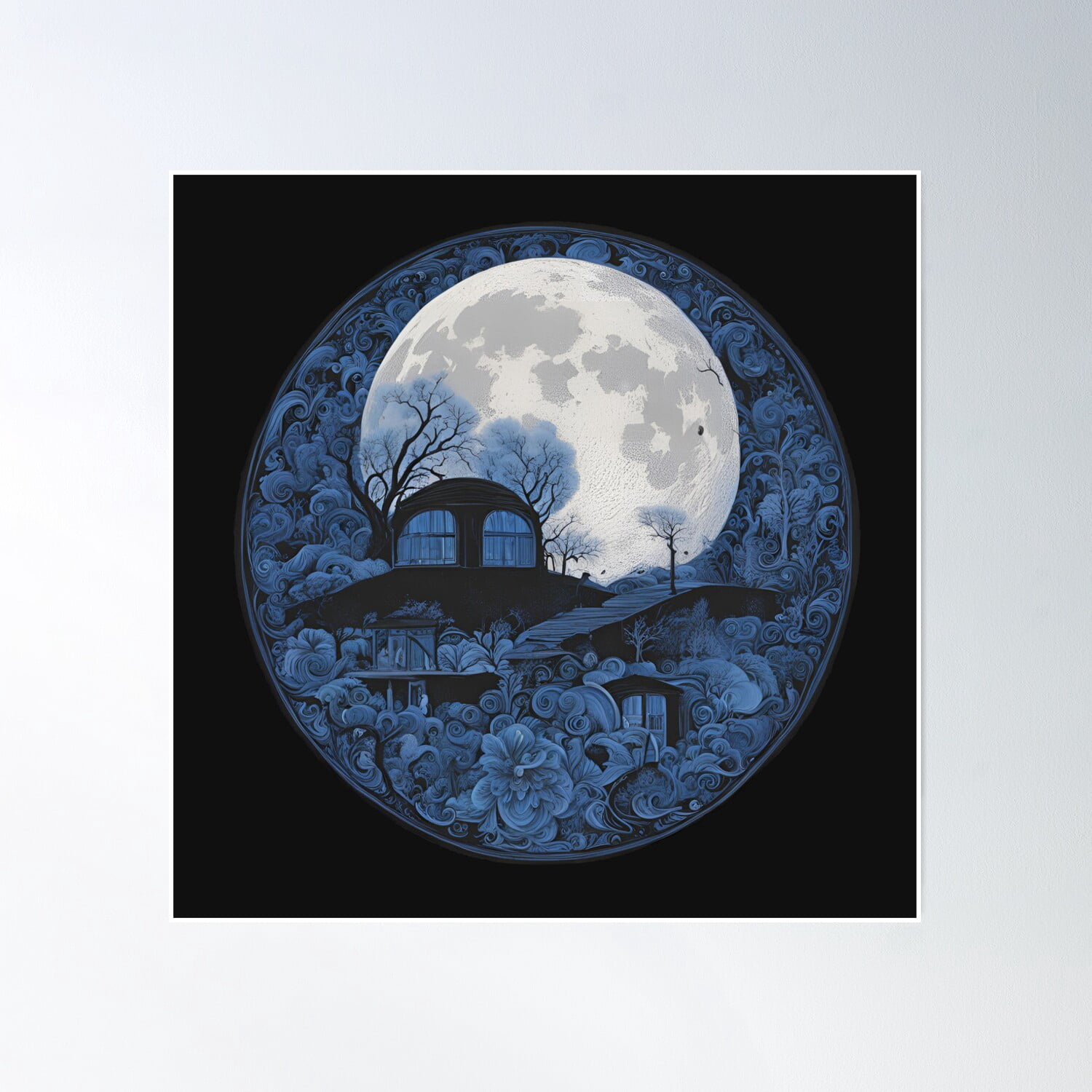Moon Collection Poster Wall Art, Modern Wall Decor, 24x24 UNFRAMED ...