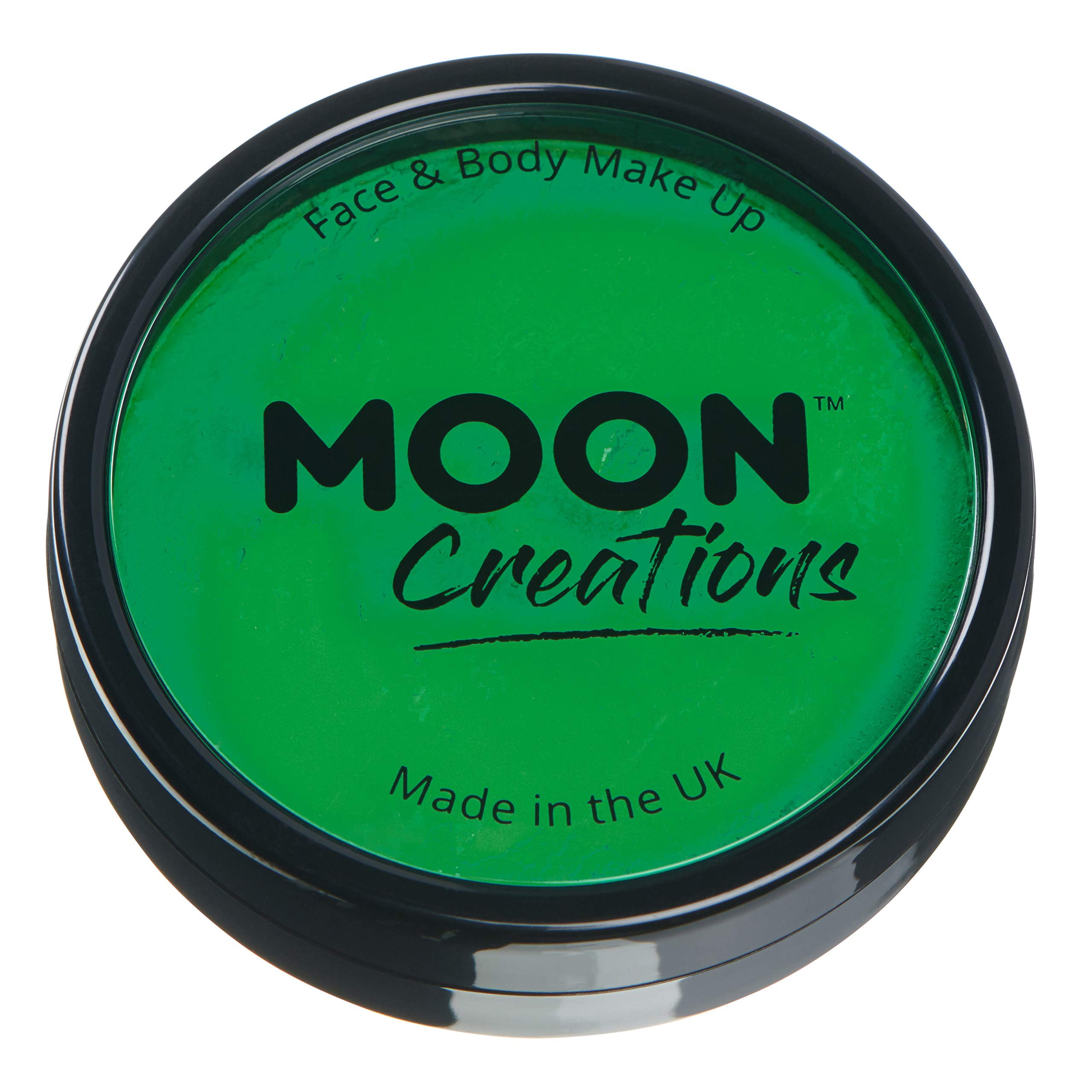 Moon Creations Pro Face & Body Paint Cake Pots Bright Green ...
