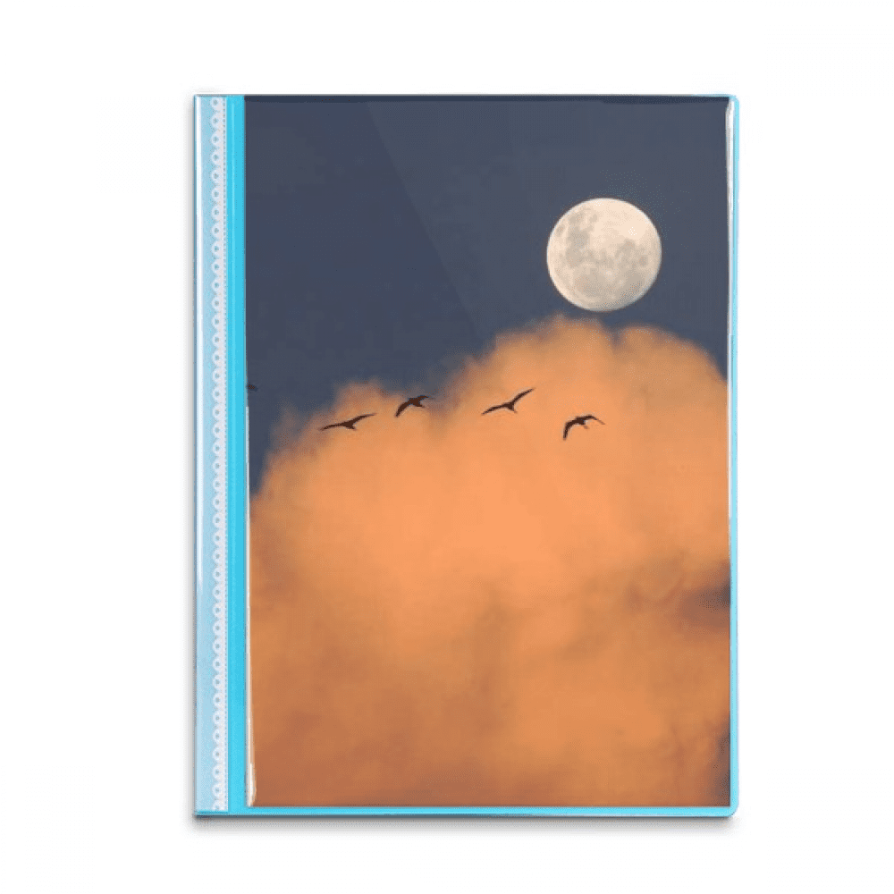 Moon Dark Night Clouds Art Deco Fashion Book Sheet Protectors Portfolio ...