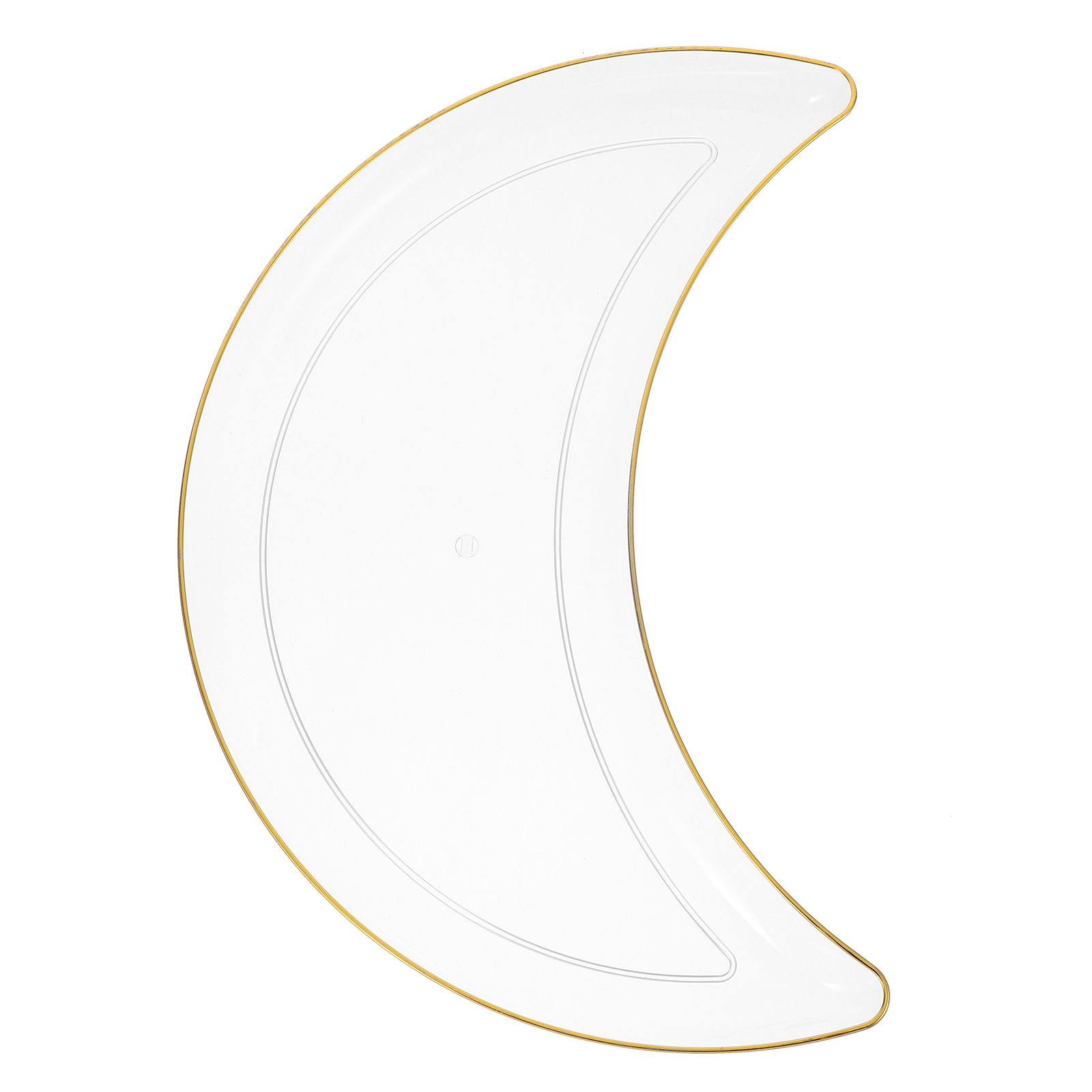 Moon Dessert Plate For Ramadan And Eid Reusable Plastic Elegant Moon ...