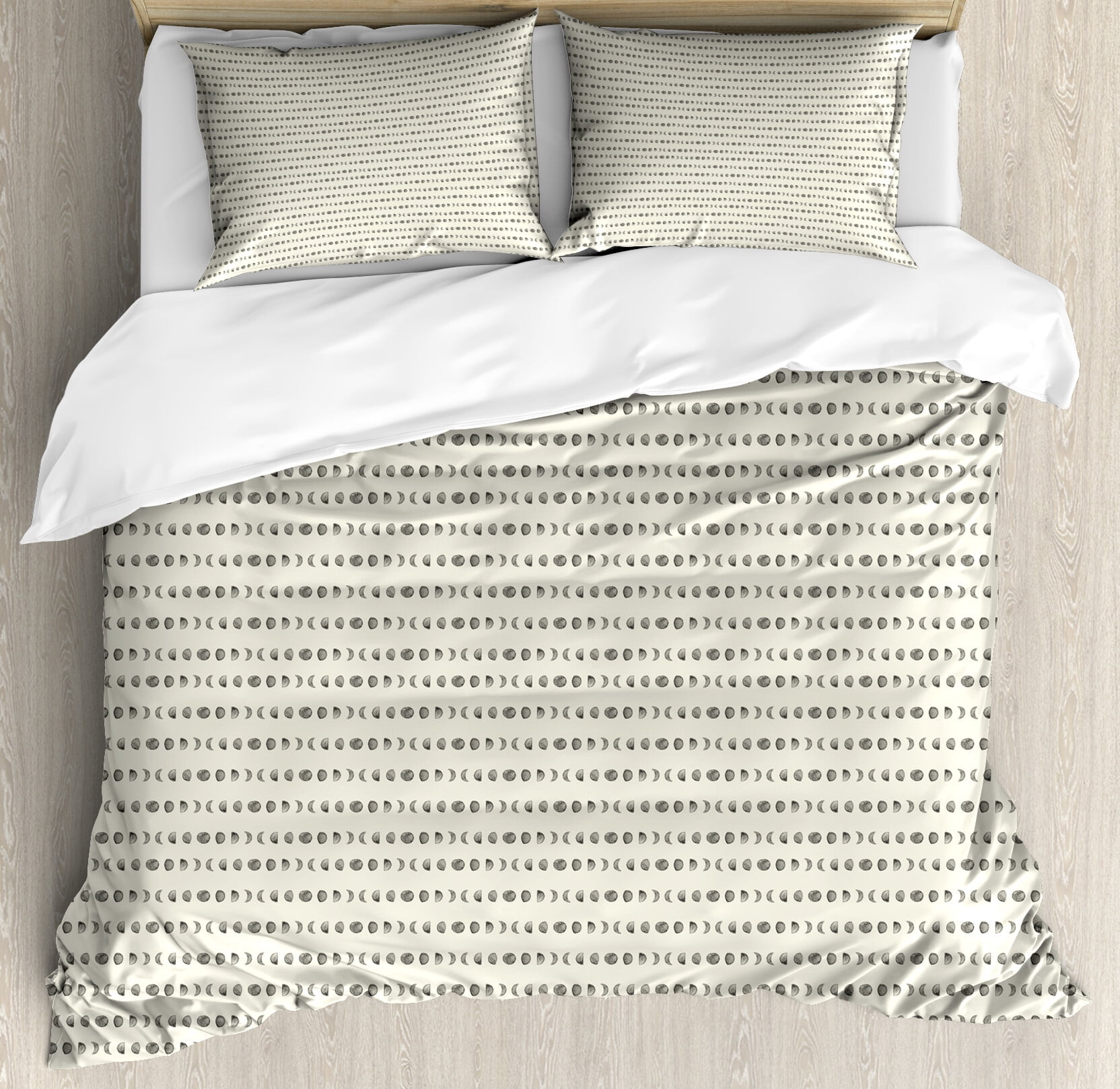 Moon Duvet Cover Set, Contemporary Mystic Pattern with Minimal Style ...