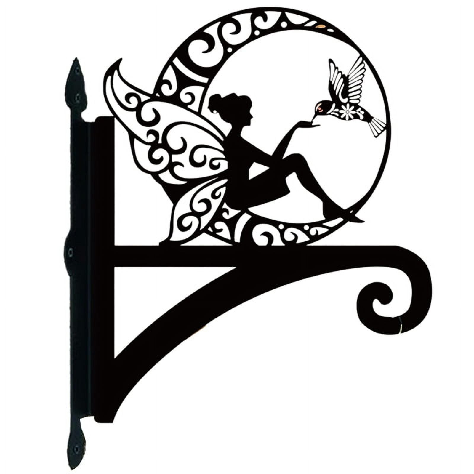 Moon Flower Fairy Hanging Plant Hanger Bracket for Bird Feeders ...