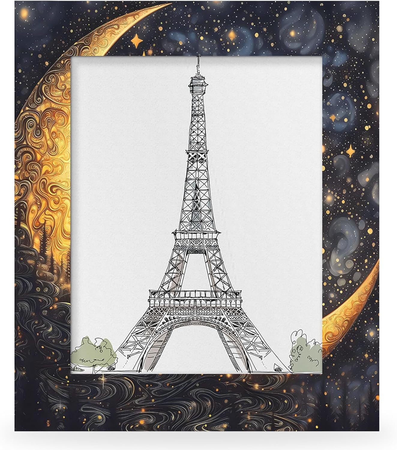 Moon Forest 8x10 Picture Frame, Star Galaxy Wall Gallery Photo Frames ...