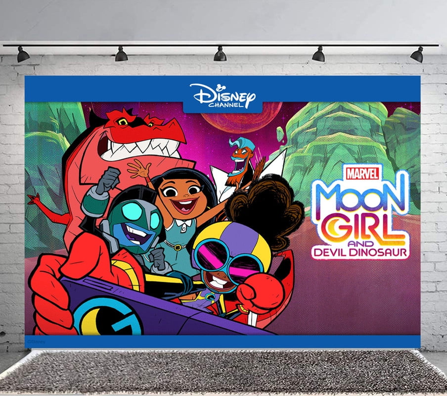 Moon Girl and Devil Dinosaur Backdrop Banner Party Supplies Poster ...