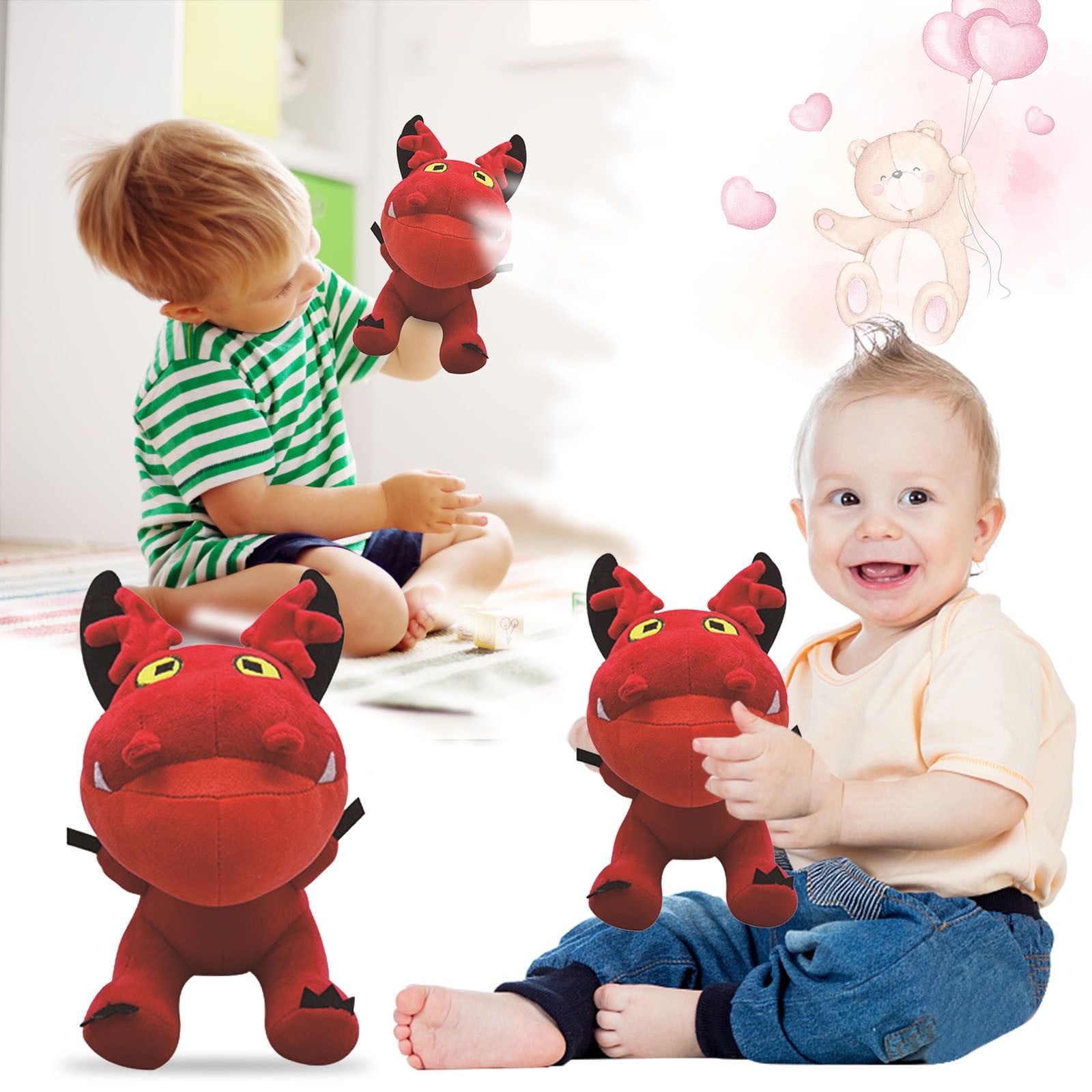 Moon Girland Devil Dinosaur Stuffed Animals & Plush Toys 9.8In stuffed ...