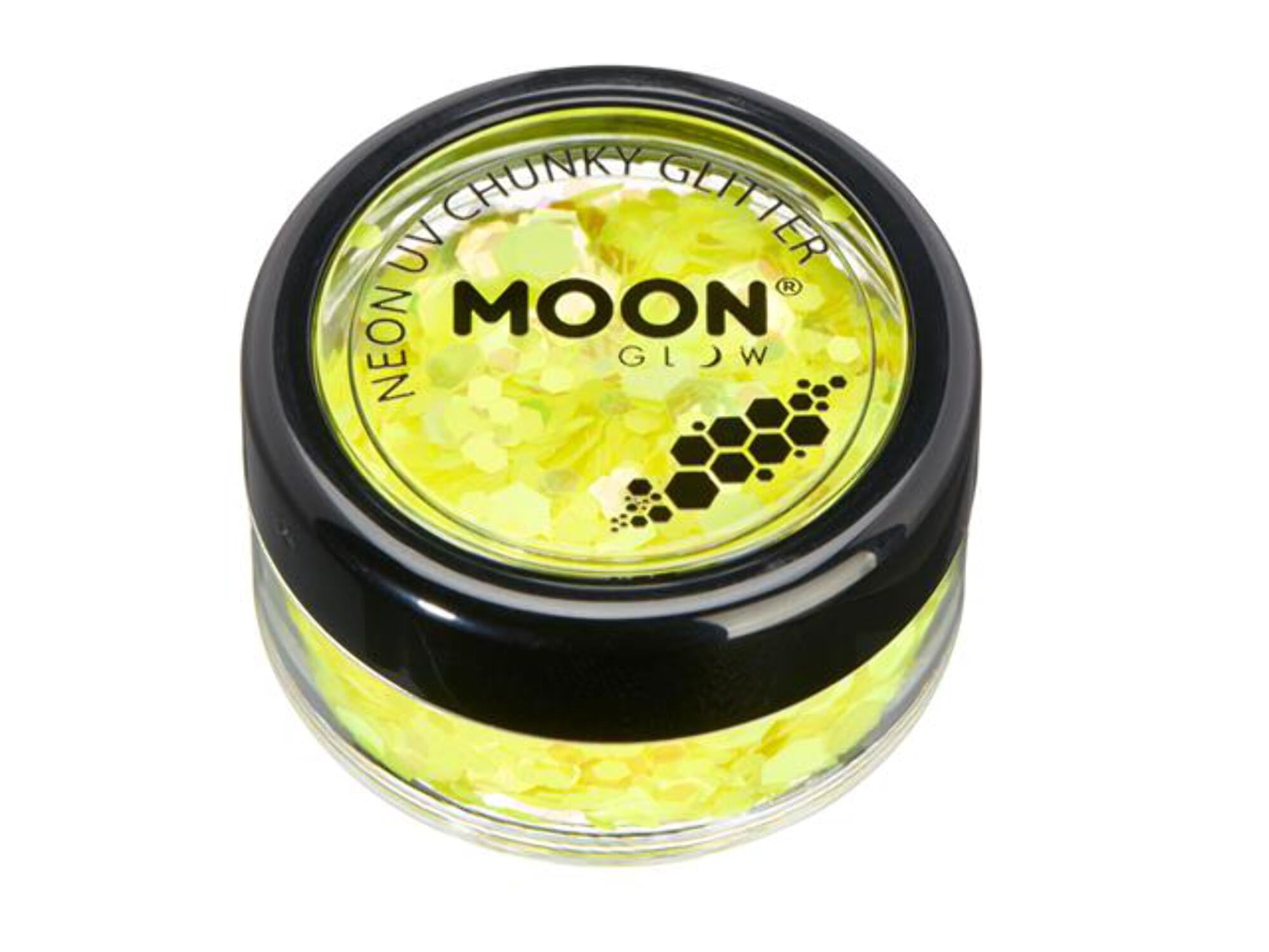 Moon Glow - Neon UV Chunky Glitter Yellow - Walmart.com