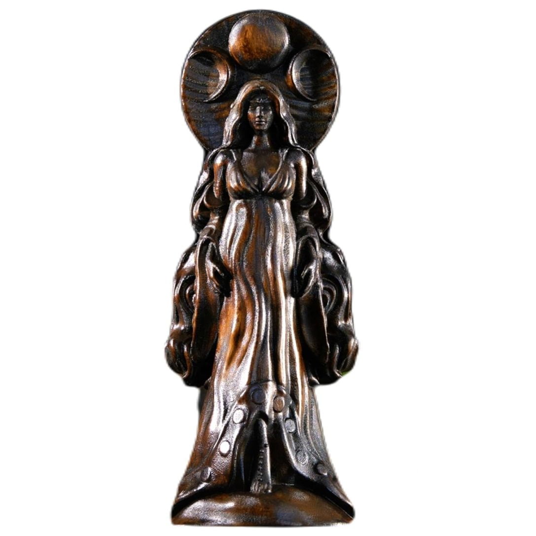 Moon Goddess Selene Statue, Goddess of the Night, Pagan Statue, Wicca ...