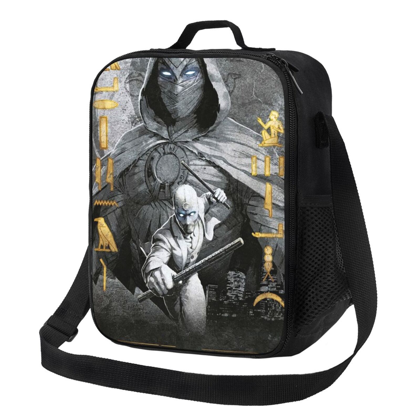 Moon Knight Scream Lunch Bag, Insulated Lunch Box, Reusable With Side ...