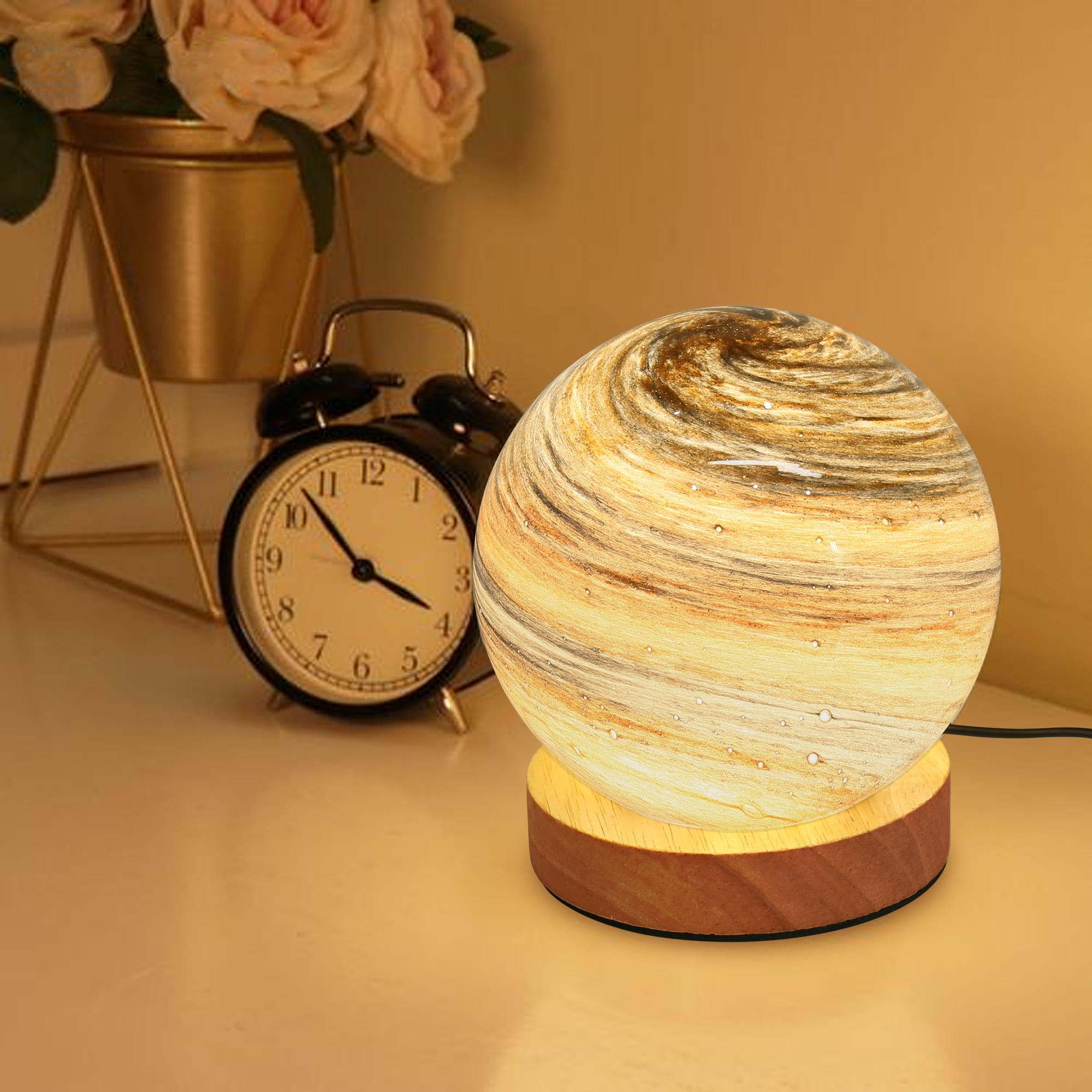 AGPTEK Dimmable Galaxy Saturn LED Night Light - Walmart.com
