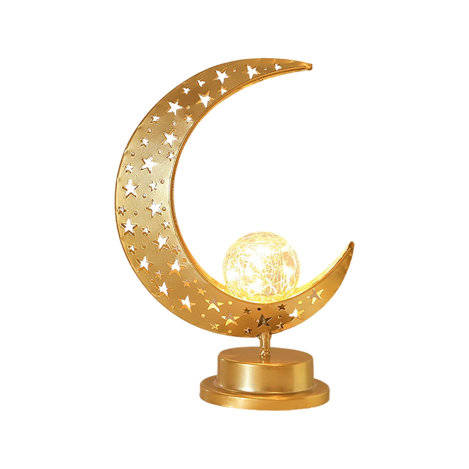 Moon Led Star Moon Hollow Iron Tabletop Decor Lamp - Hollow Iron Design ...